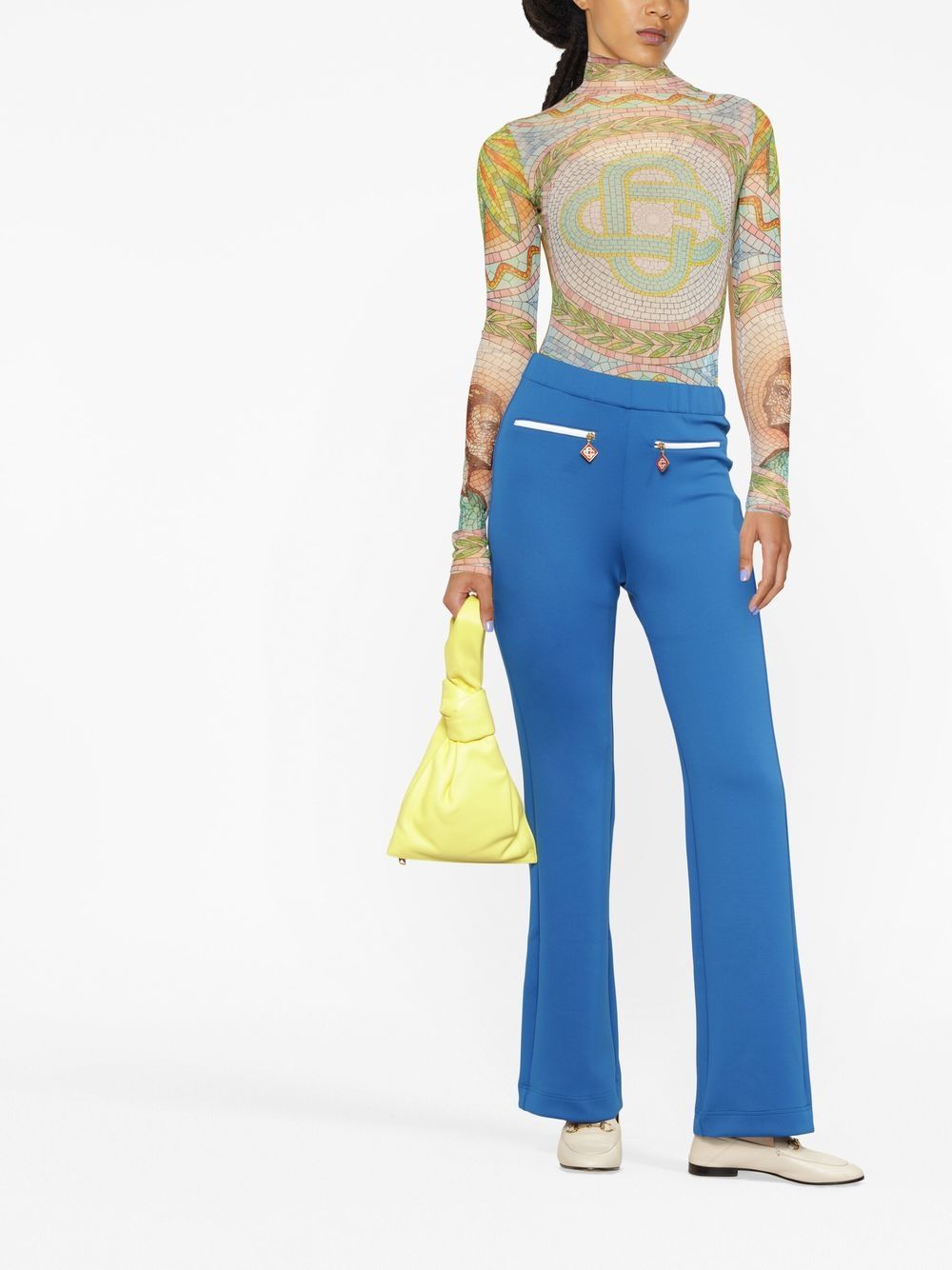 CASABLANCA Casablanca Logo-Charm Flared Trousers
