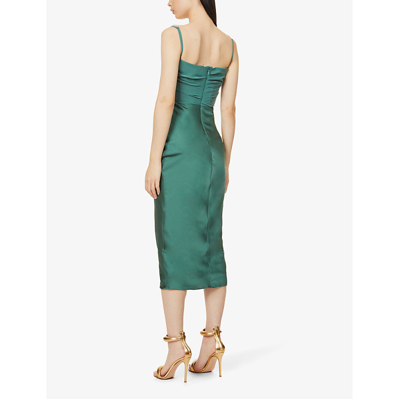debutante open back satin midi dress House Of CB Debutante Satin Midi Dress