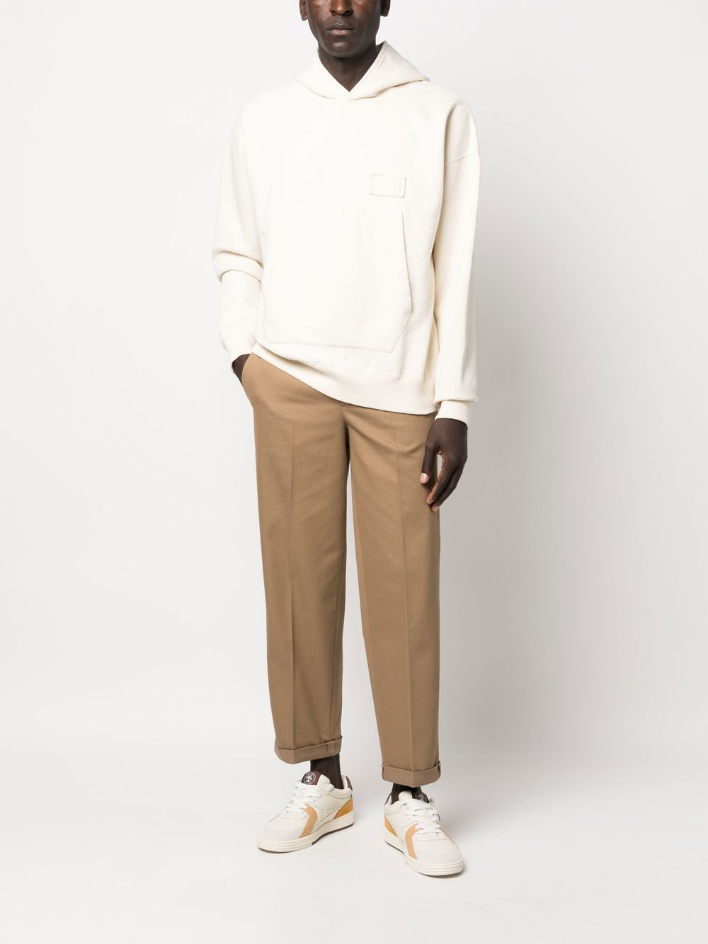 GOLDEN GOOSE Cropped Straight-Leg Chinos