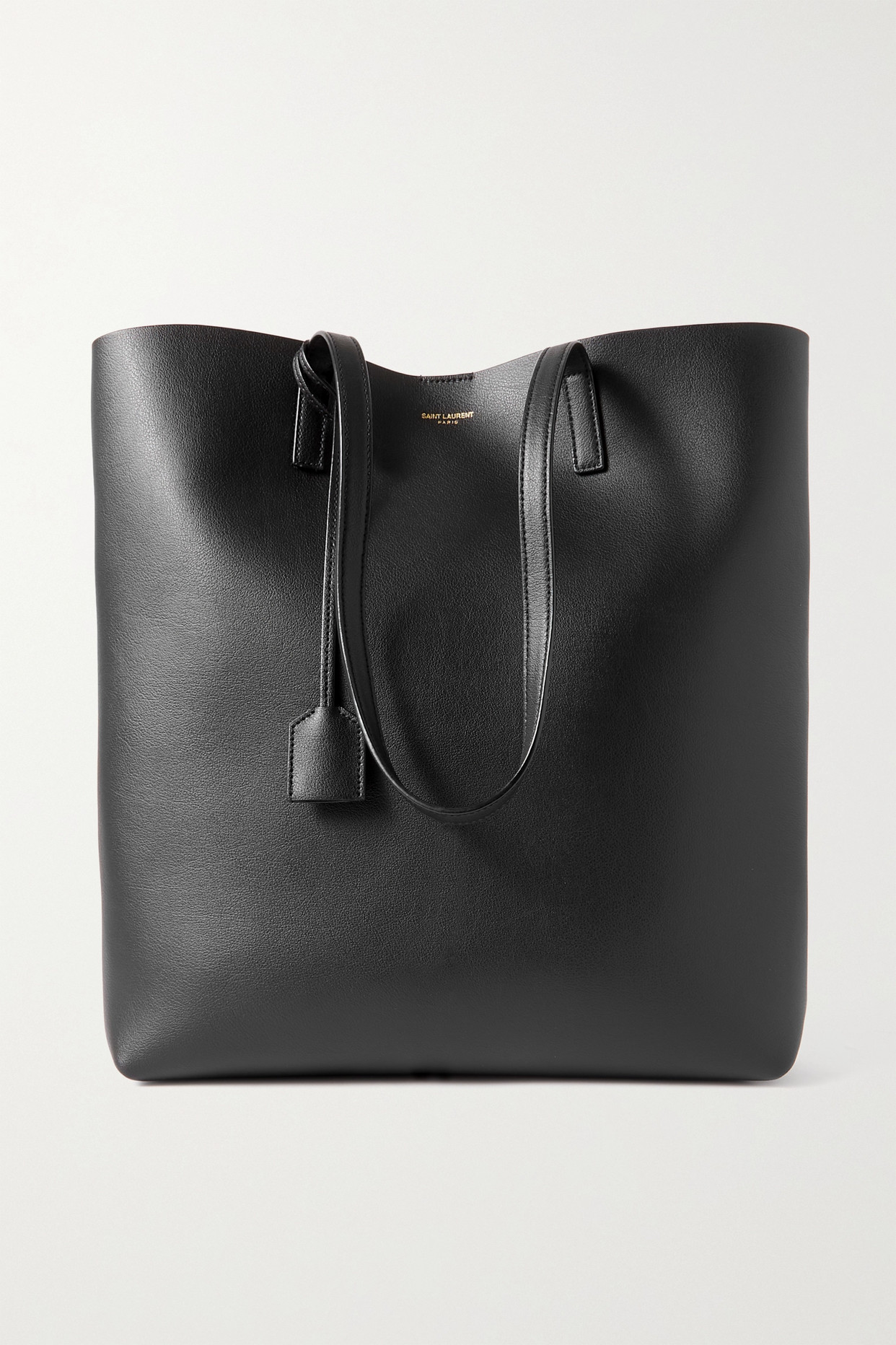 Saint Laurent Leather North/South Tote - Black | Editorialist