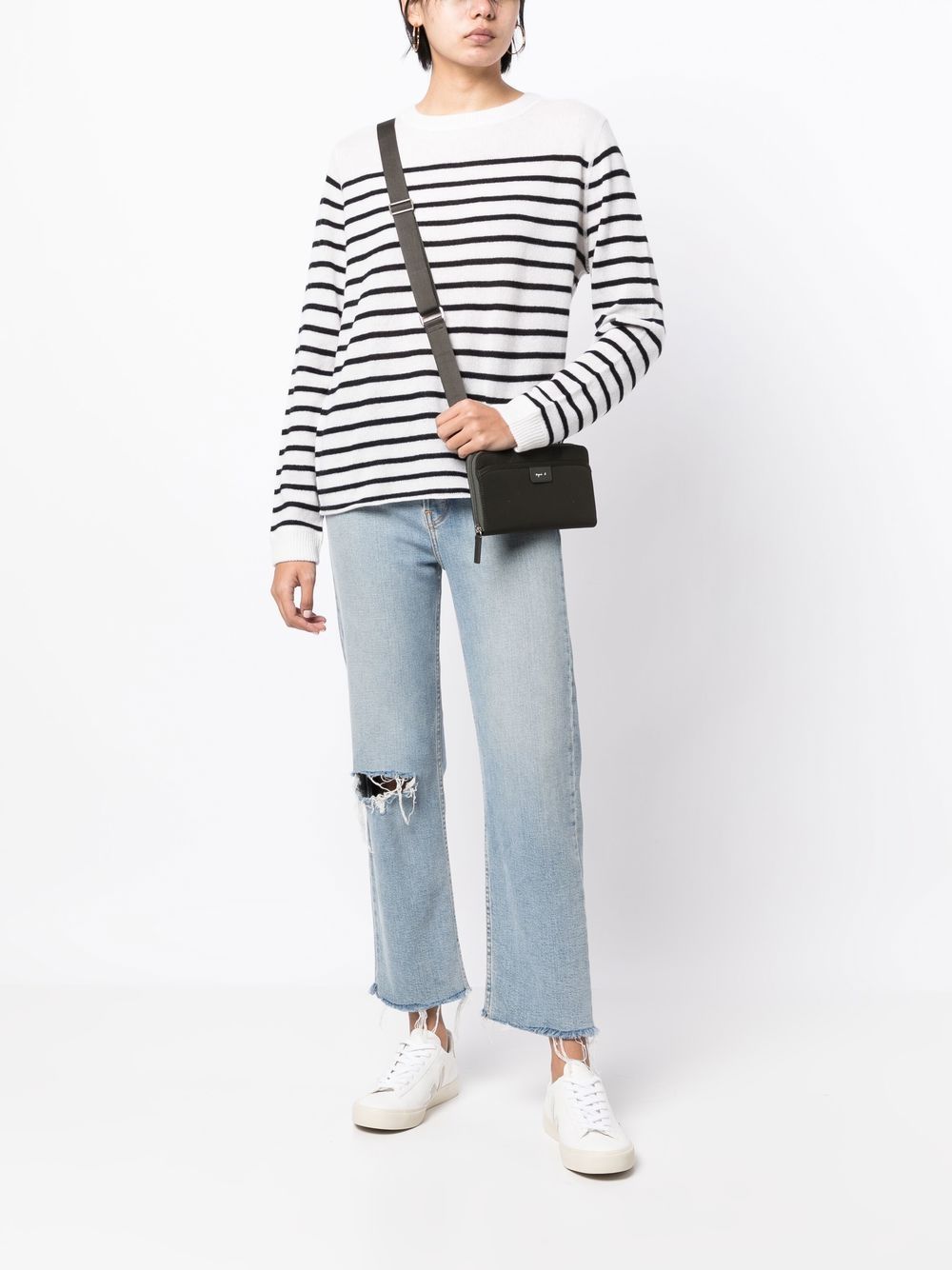AGNES B. agnès b. Logo-Patch Messenger Bag