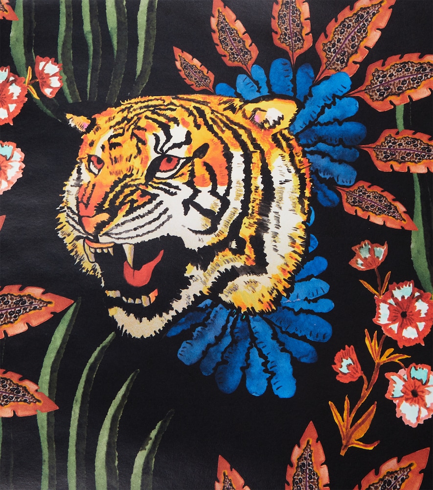 GUCCI 正規品 タイガーリーフ プリント ウォールペーパー Gucci Tiger Leaf Wallpaper - Multicoloured | Editorialist