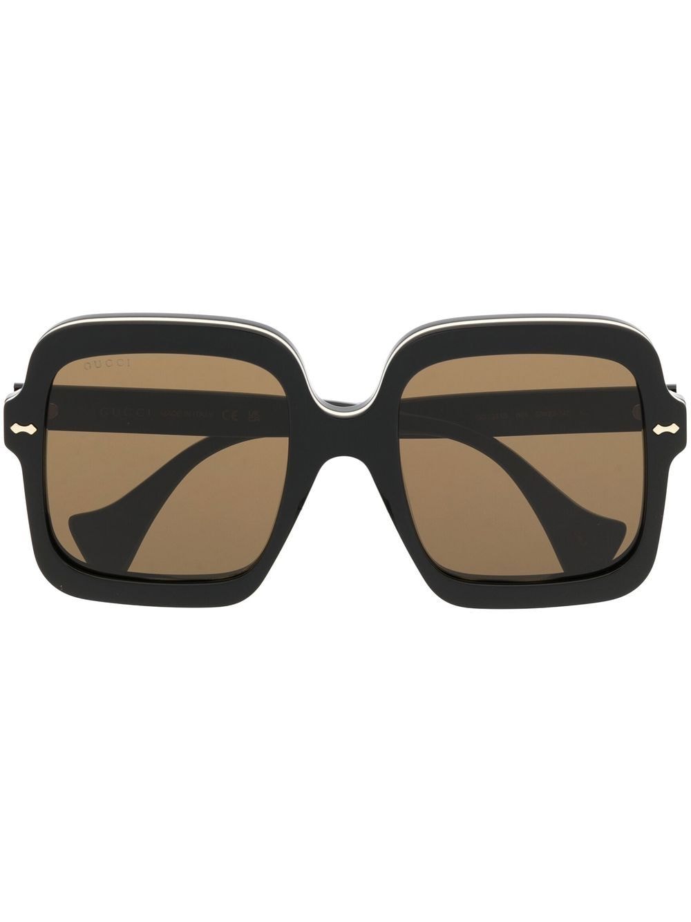 Gucci GG1022S 007 Sunglasses Brown Square Frame, Brown Lenses Authentic GUCCI GG1022S Women main image 3