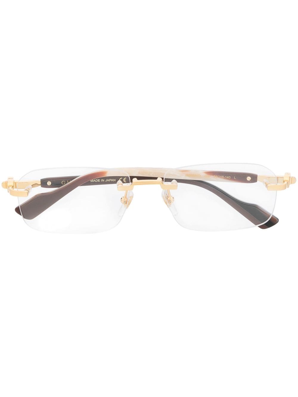 Gucci Rimless Optical Glasses - Brown | Editorialist