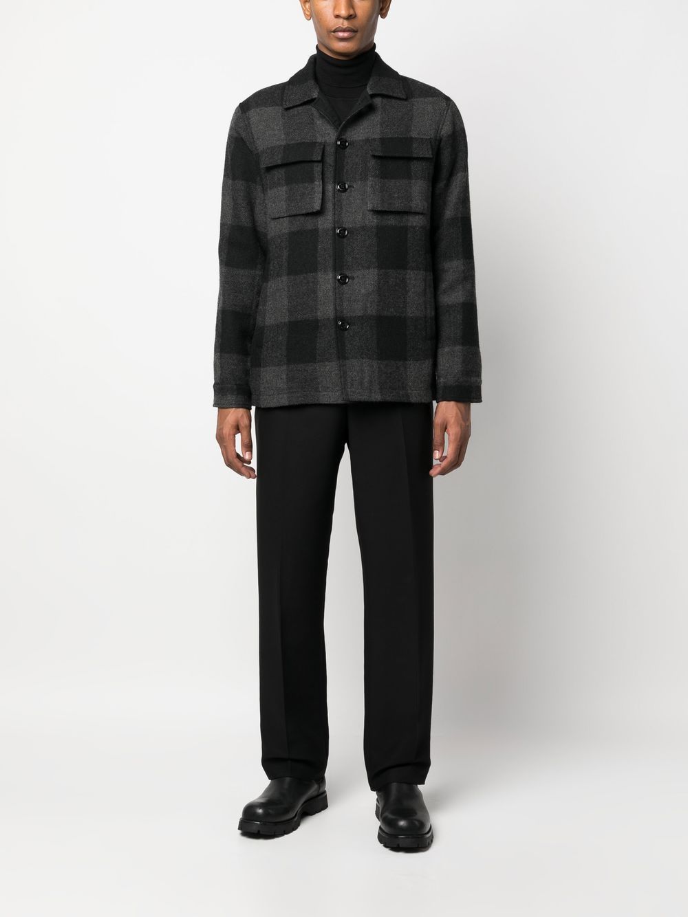 ASPESI check-pattern shirt jacket