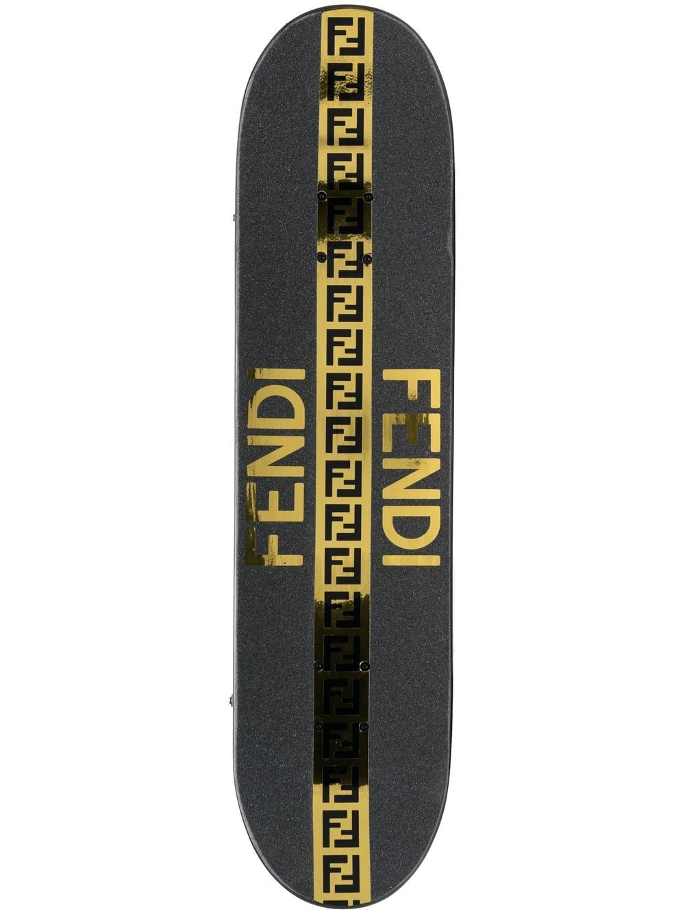 Fendi Logo-Print Skateboard - Black | Editorialist