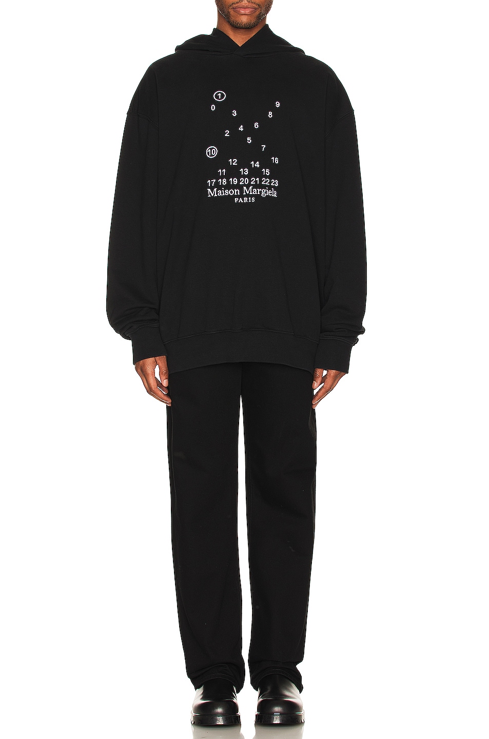 Maison Margiela Hooded Sweatshirt - Black | Editorialist