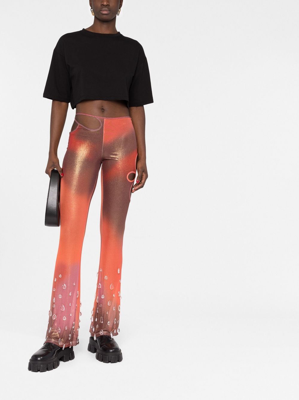 GCDS GCDS Sita Drops Flared Trousers