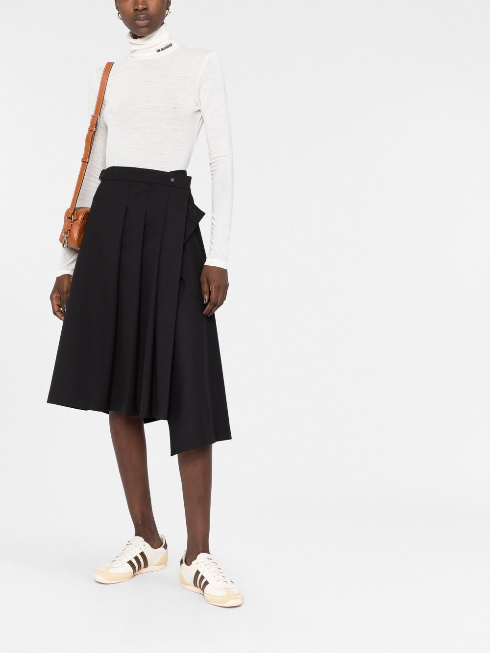 JIL SANDER Jil Sander Logo-Print Roll-Neck Top