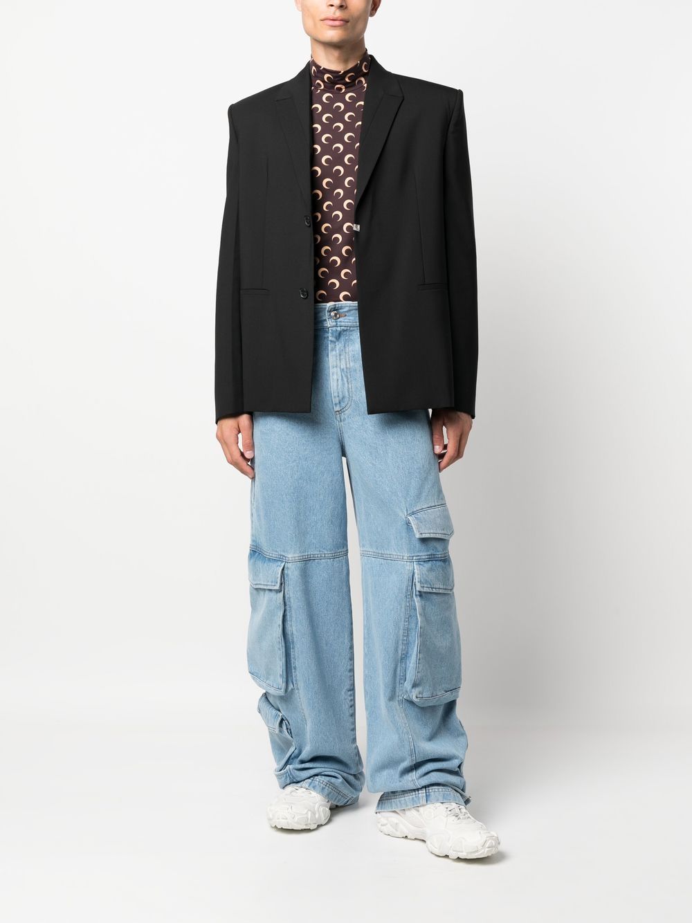 GCDS GCDS Cargo-Pocket Wide-Leg Jeans