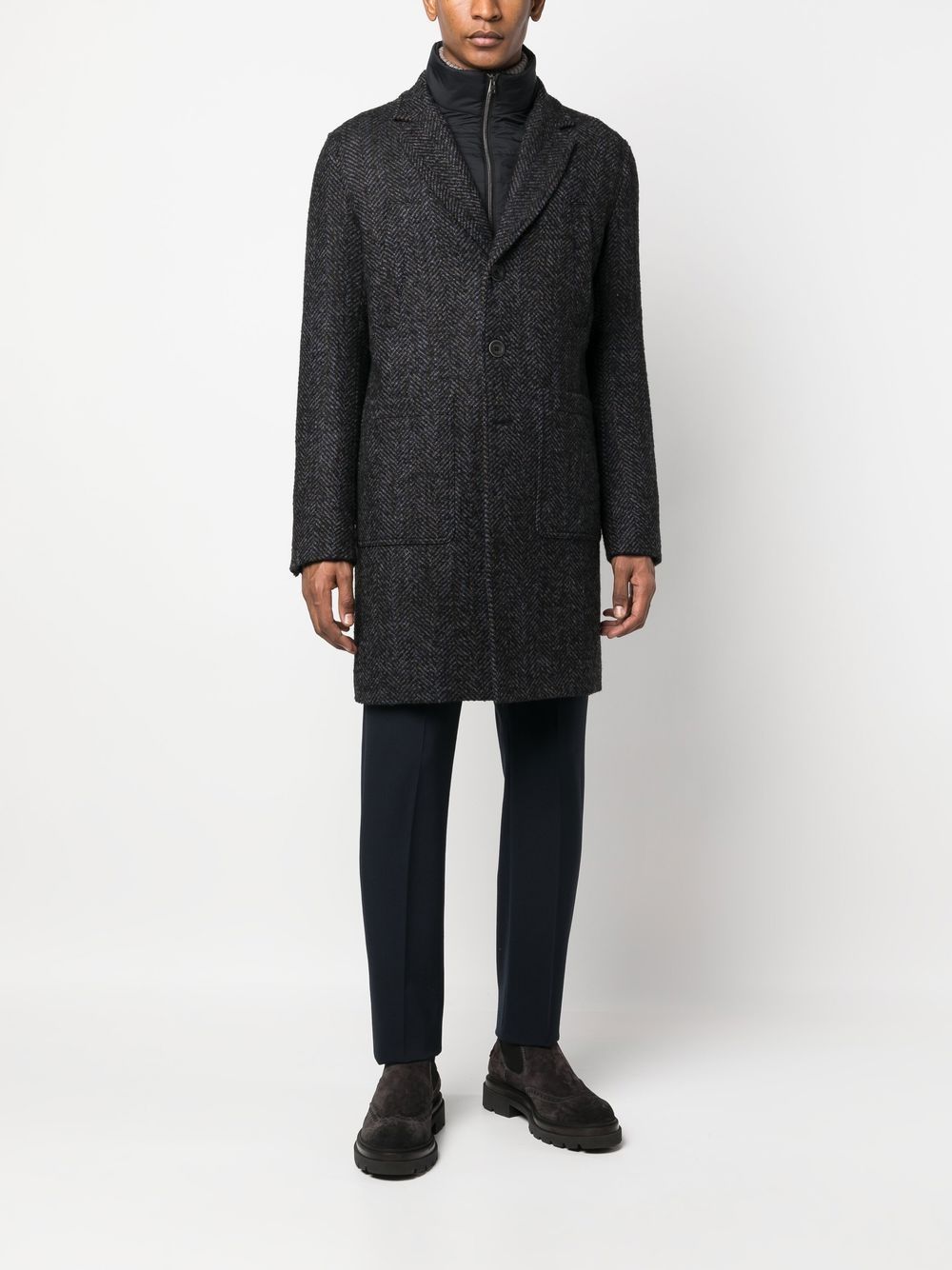 HERNO Herno Nottingham Ecoage Layered Coat