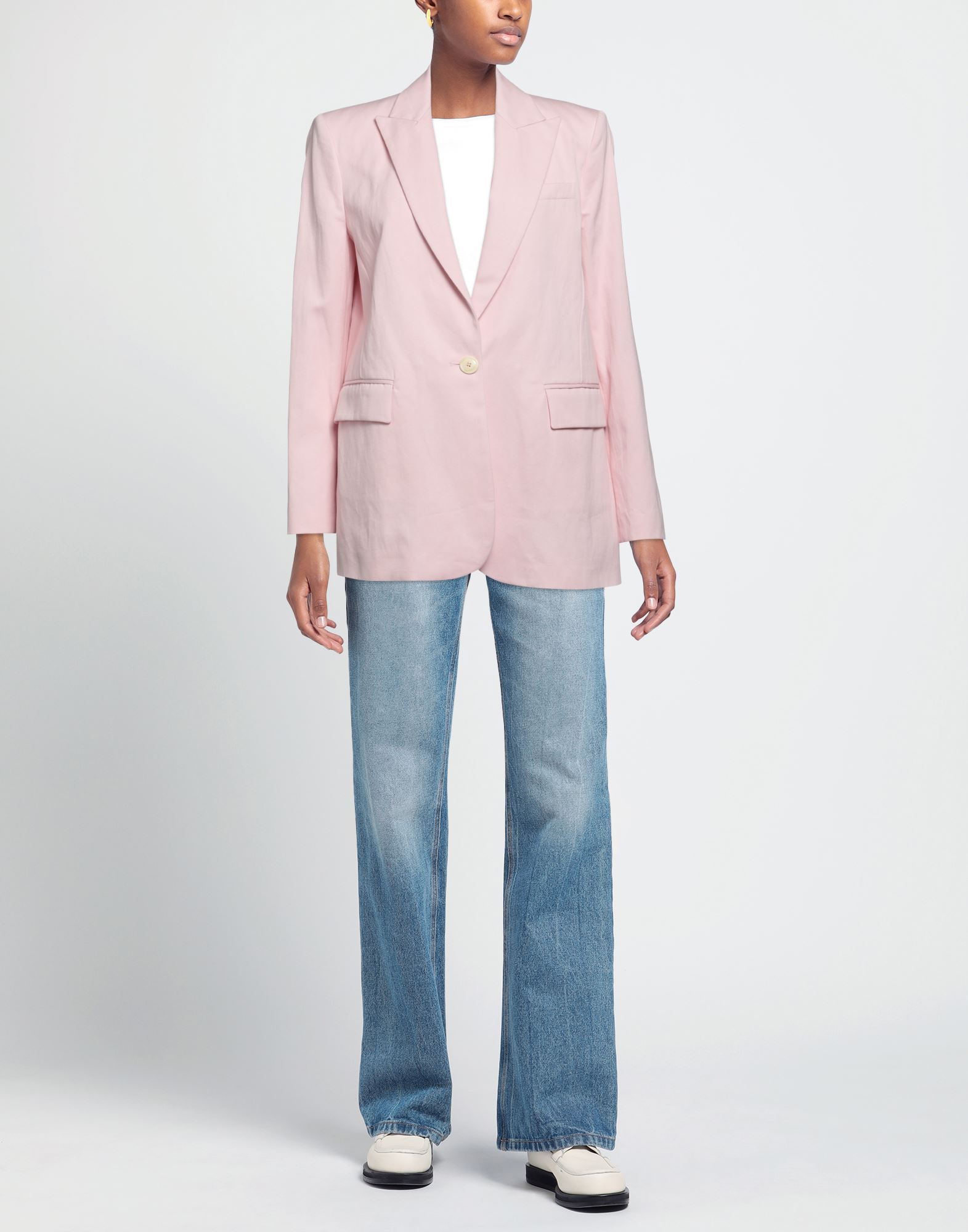 TWINSET TWINSET Cotton and Linen Twill Blazer