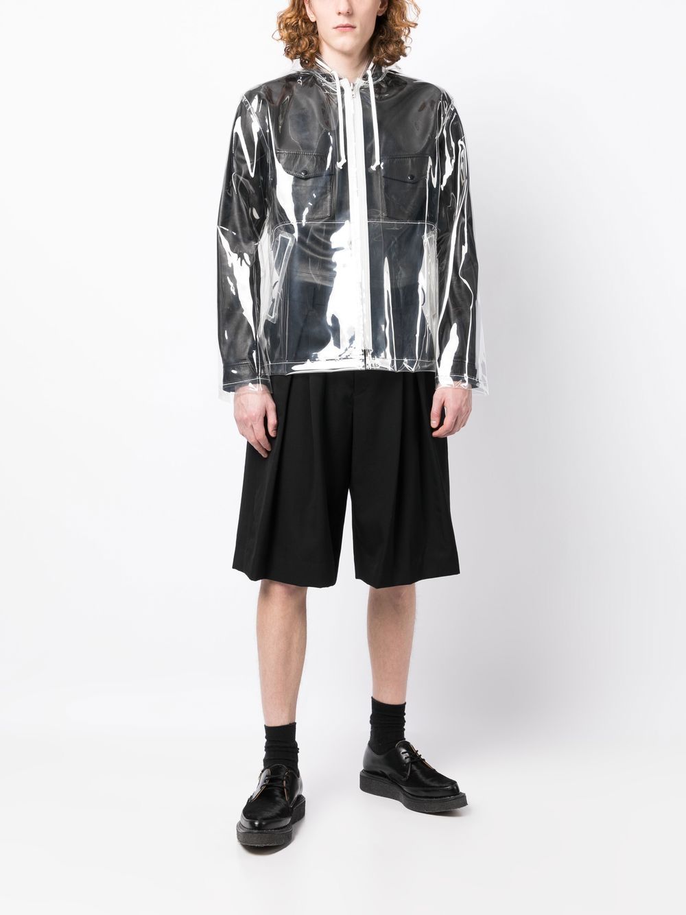COMME DES GARÇONS Black Comme Des Garçons Slogan-Print Jacket