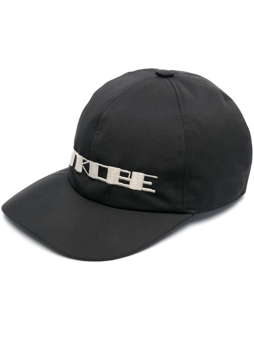 Rick Owens Strobe-Embroidered Baseball Cap In Black - 50% Off