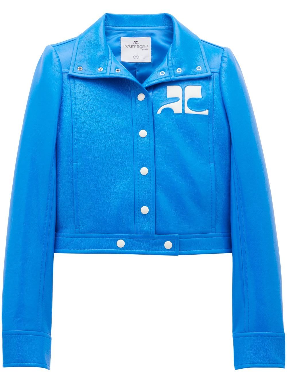 Courreges Re-Edition Vinyl Jacket - Blue | Editorialist
