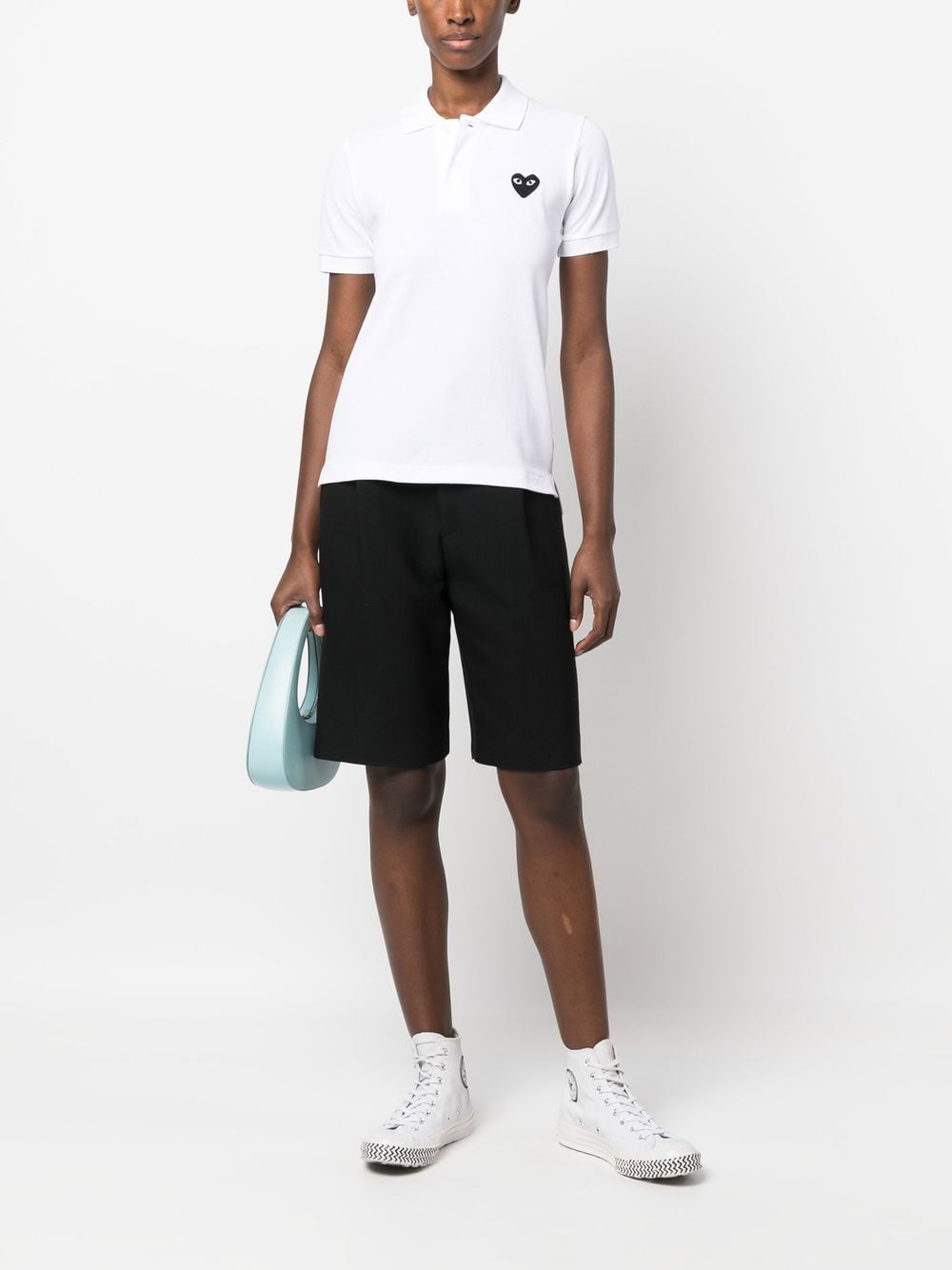 PLAY COMME DES GARCON Comme Des Garçons Play Appliqué-Detail Polo Shirt