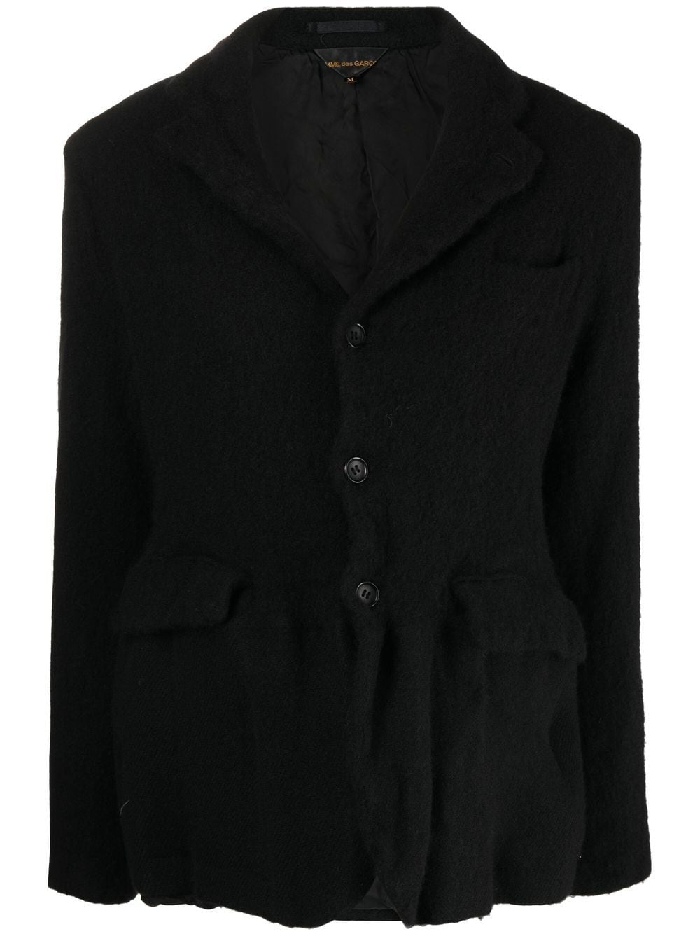 Veste Comme Des Garçons Lace Peplum - Taille M - Noir - Occasion Très Bon état - Femme - Style Bouton
