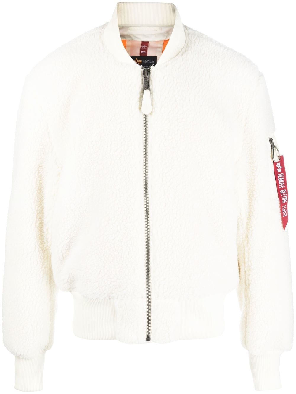 ALPHA INDUSTRIES Faux-Shearling Bomber Jacket