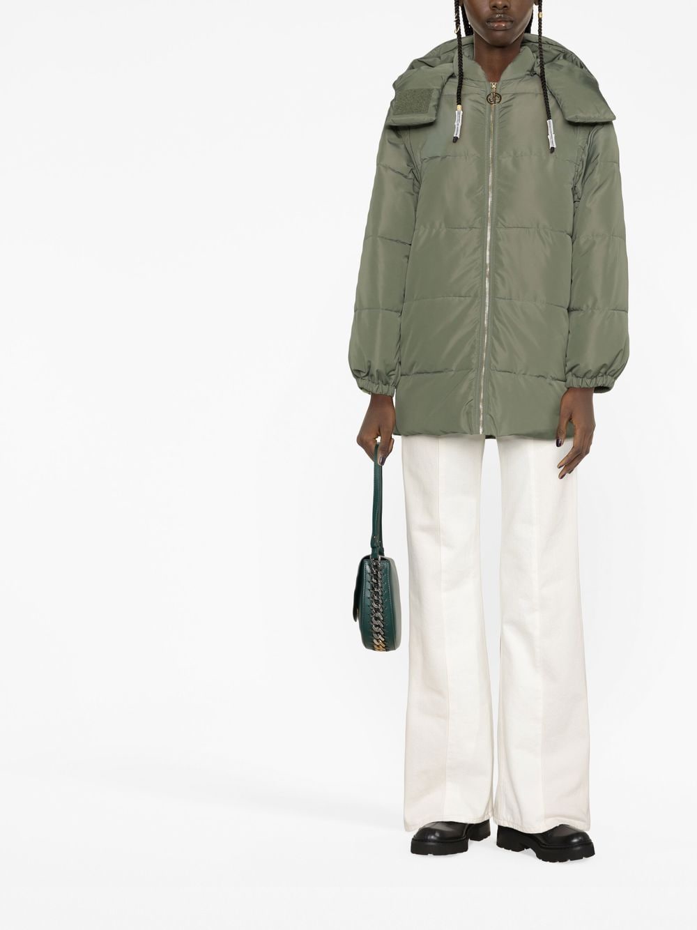 PATOU Patou Detachable-Sleeve Puffer Coat