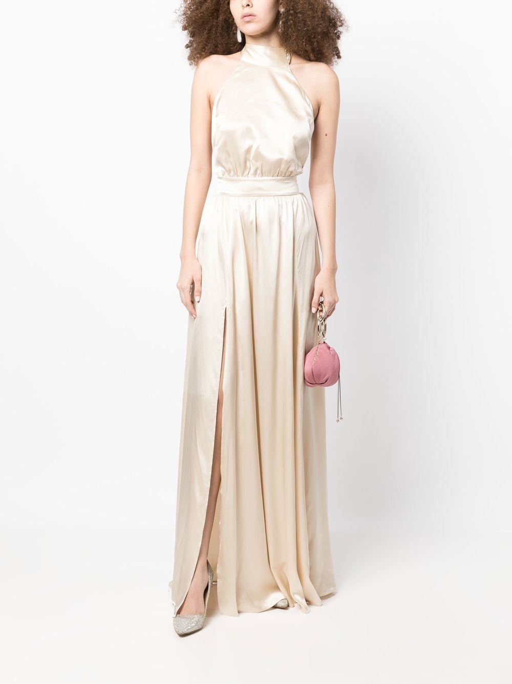 alanis silk dress reformation Reformation Alani Silk Maxi Dress - Brown