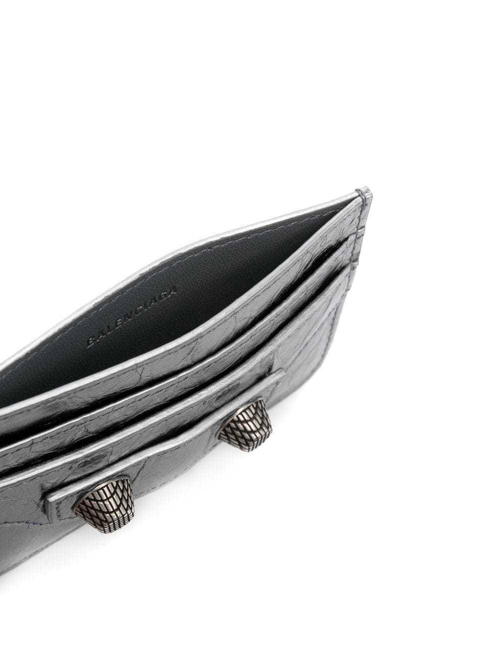 Balenciaga Le Cagole Card Holder - Silver | Editorialist