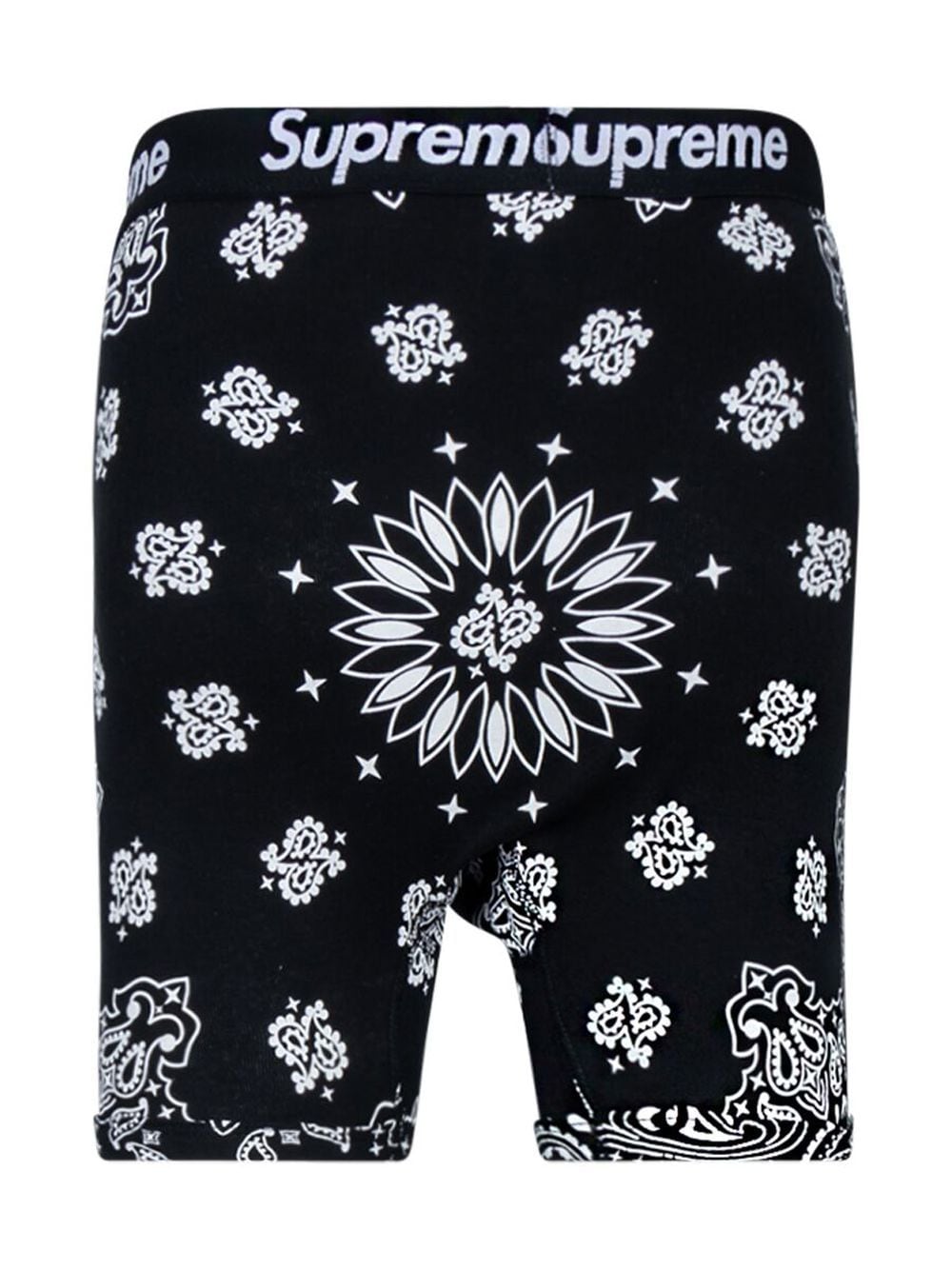Supreme X Hanes Bandana-Print Pack Of Two Briefs - Black