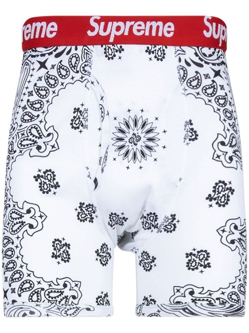 Supreme X Hanes Bandana Boxer Briefs - White | Editorialist