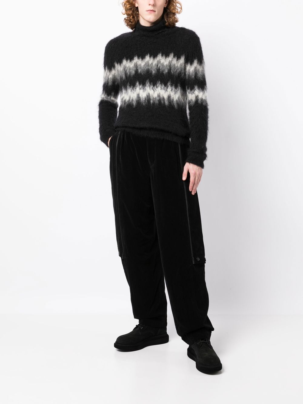 YOHJI YAMAMOTO High-Waisted Straight-Leg Trousers