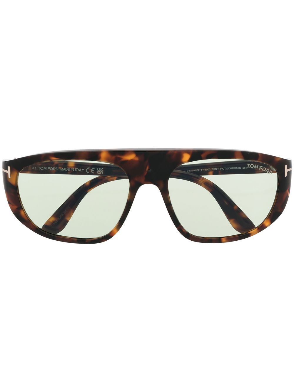 Tom Ford Edward02 FT1002 52B Sunglasses -Dark Havana Frame, Smoke Lenses Tom Ford Edward Amber Mask Men main image 3