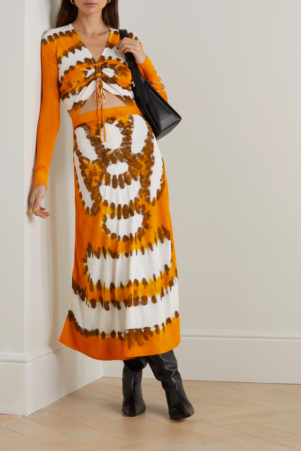 ALTUZARRA Altuzarra Rilia Tie-Dyed Knitted Midi Dress
