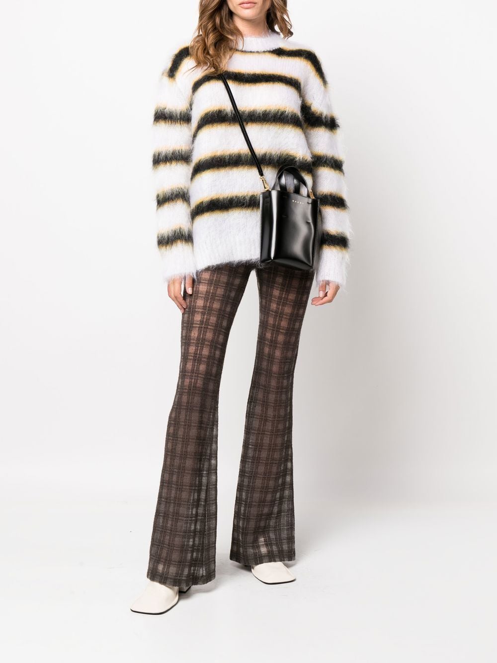 MARNI Marni Museo Nano Leather Tote Bag