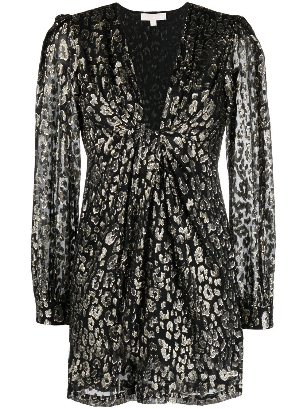 self portrait metallic leopard mini dress self-portrait Metallic Leopard Mini Dress in Black & Navy