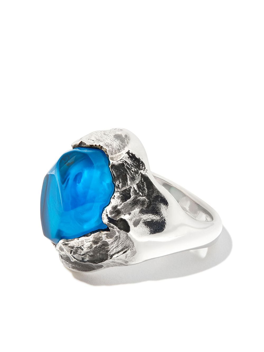 Lyly Erlandsson Fahrenheit Stone-Embellished Ring In Silver