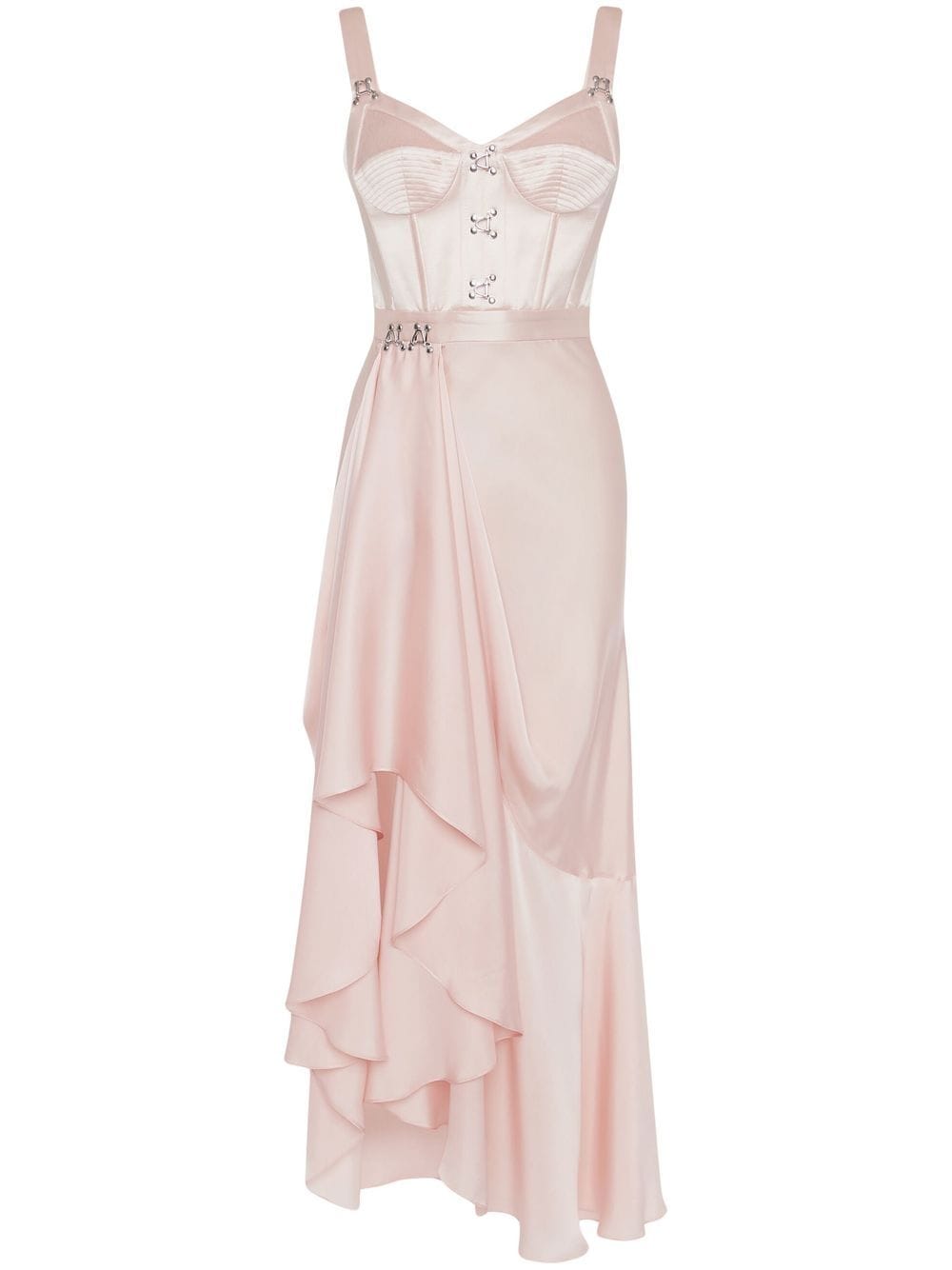 alexander mcqueen pink corset dress McQueen // Pink Corset Midi Dress  VSP Consignment