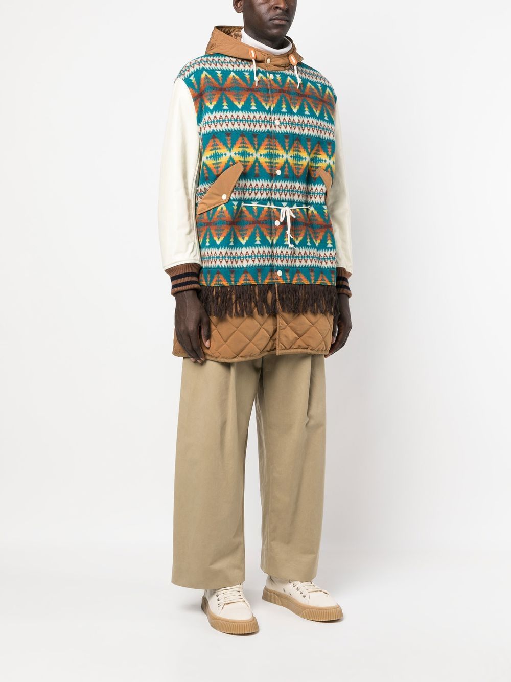 JUNYA WATANABE Junya Watanabe MAN Graphic-Print Hooded Parka