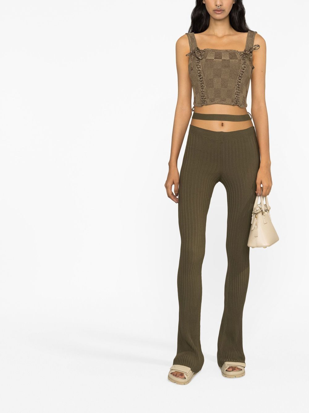 ANDREADAMO Ribbed-Knit Trousers