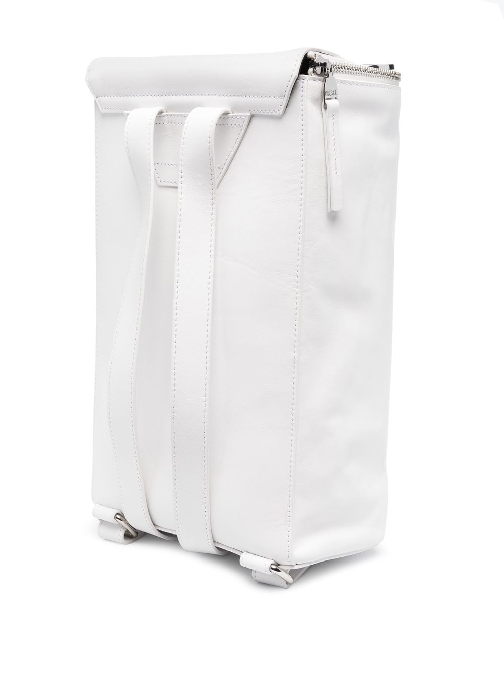 Diesel® 1dr Leather Backpack - White | Editorialist