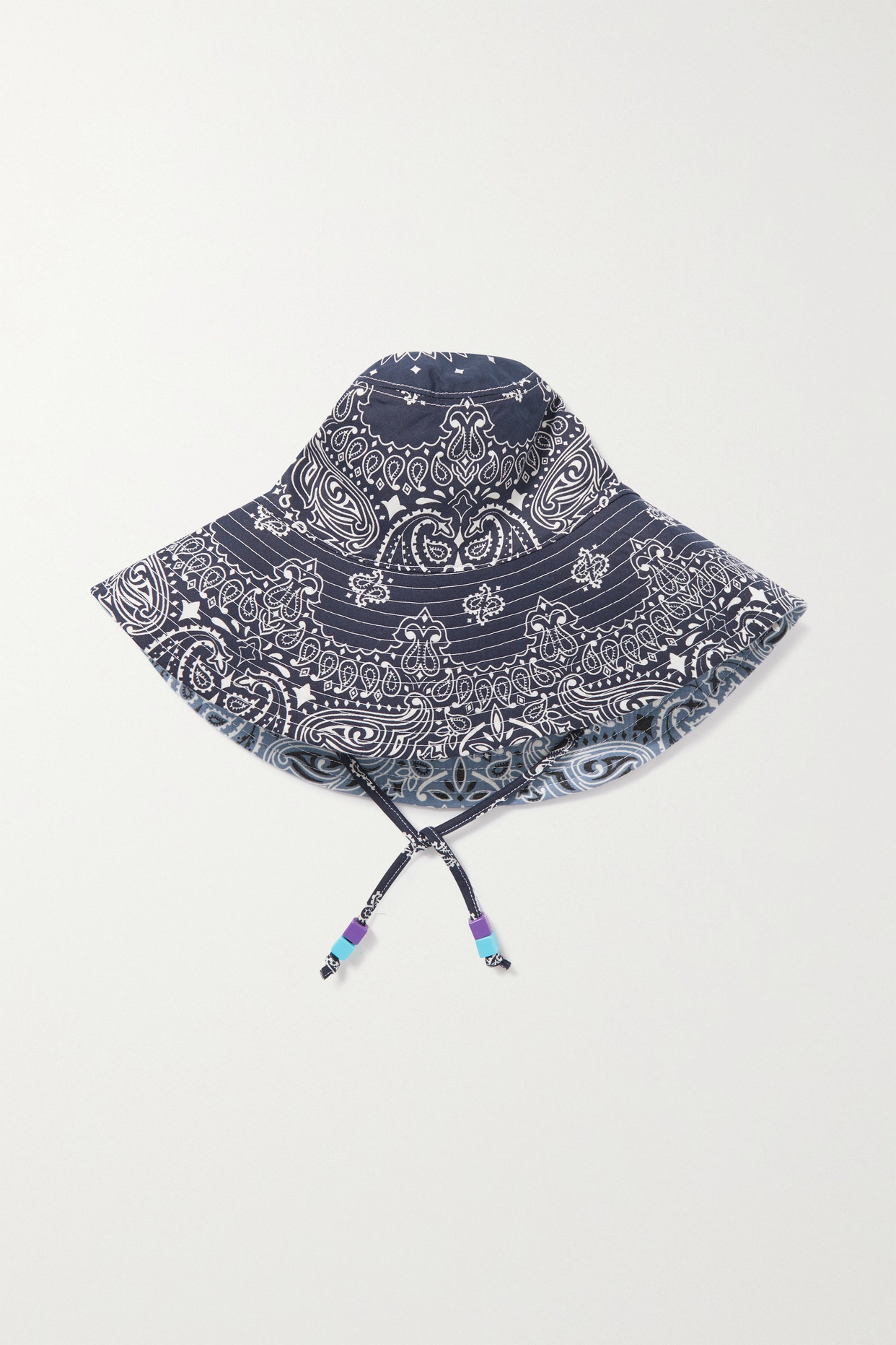 Call It By Your Name Capeline Bead-Embellished Paisley-Print