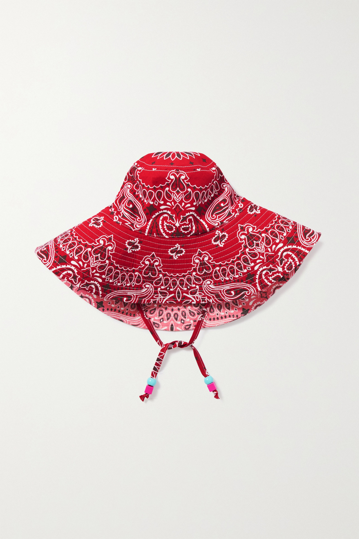 Call It By Your Name Capeline Bead-Embellished Paisley-Print