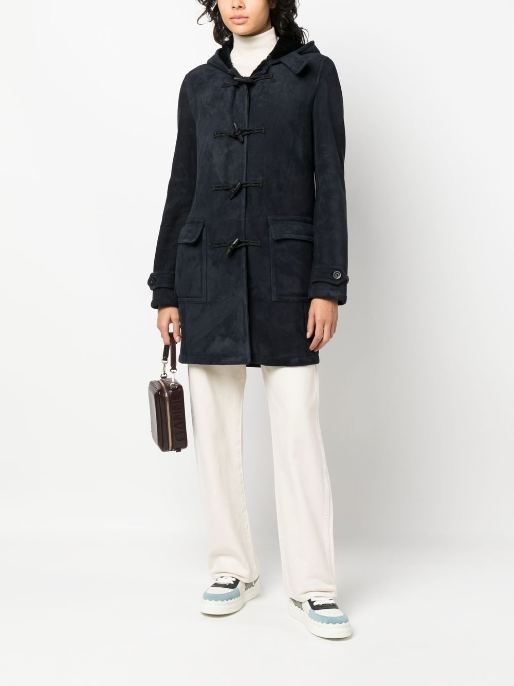 LISKA Liska Faux-Fur Lined Duffle Coat