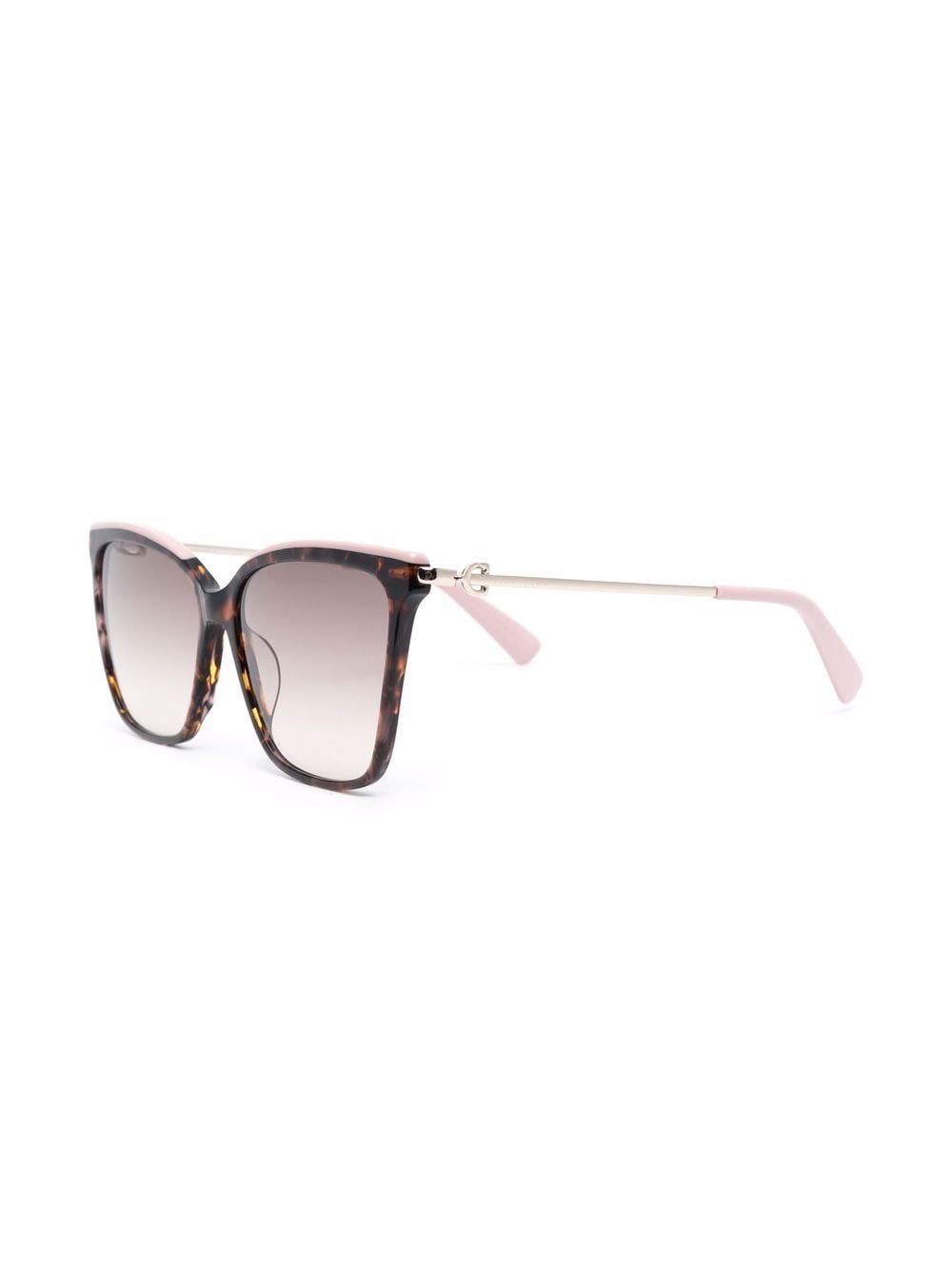Longchamp Tortoiseshell-Effect Square Sunglasses In Brown 