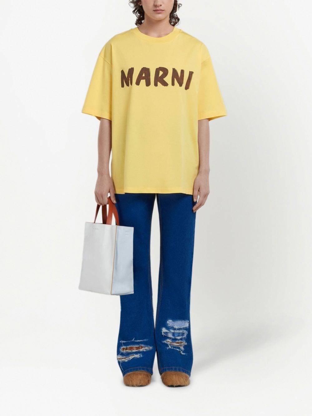 MARNI Marni Colour-Block Tote Bag