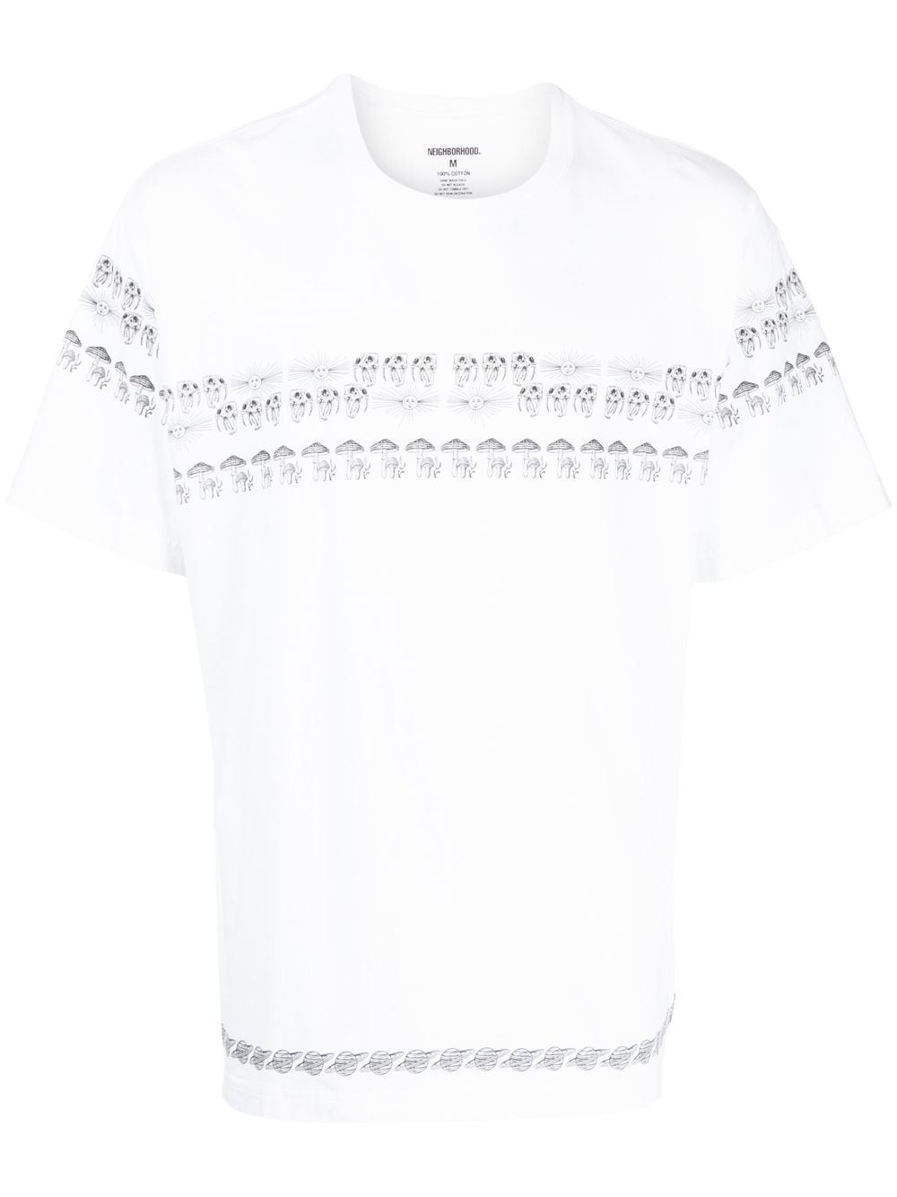 NEIGHBORHOOD mushroom-print detail t-shirt