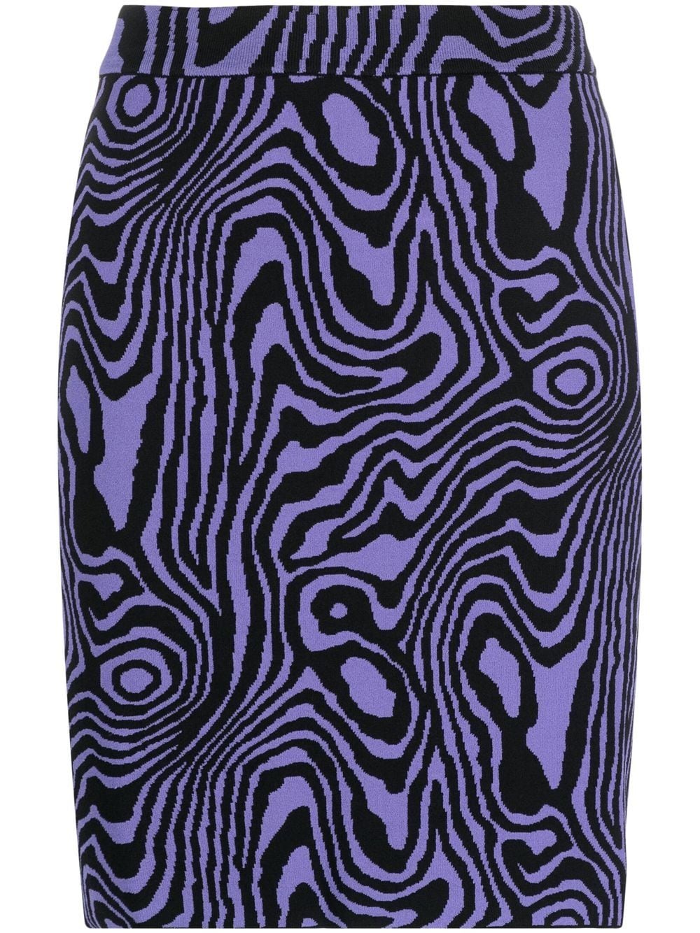 MOSCHINO Moschino Graphic-Pattern Knitted Mini Skirt