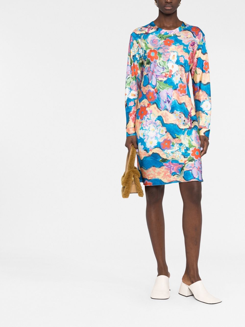 MARNI Marni Abstract-Print Mini Dress