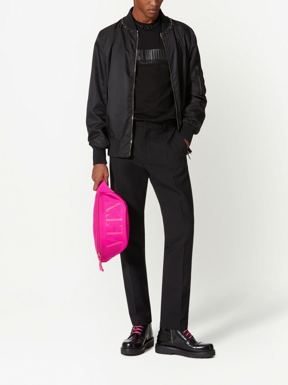 VALENTINO Studded Bomber Jacket