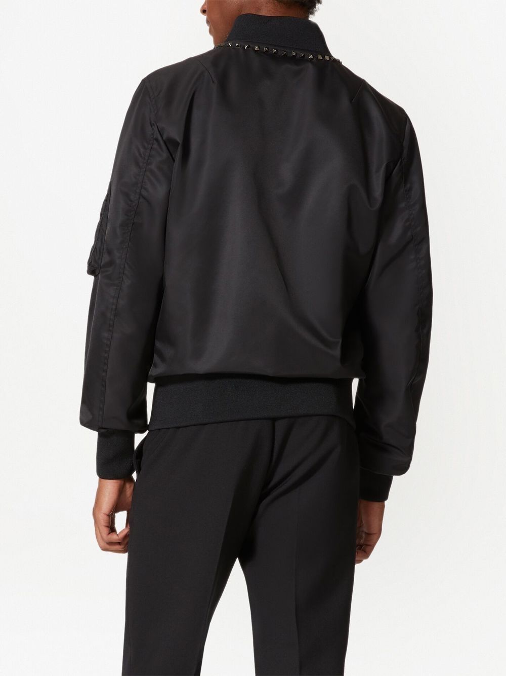 Buy Valentino Garavani Studs Bomber Jacket - Black At 46% Off