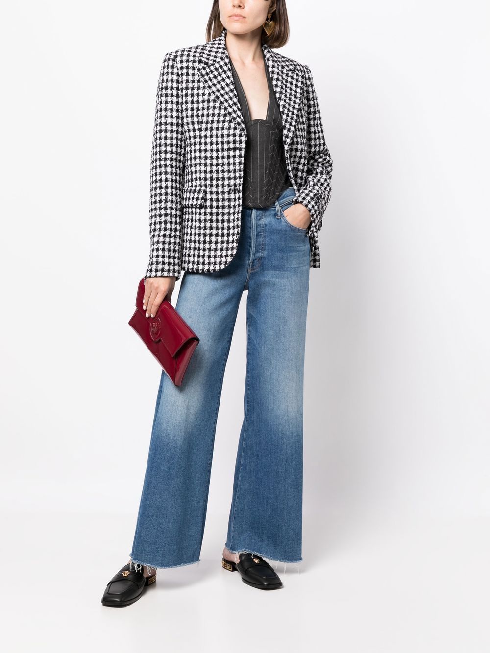 VERSACE Versace Dogtooth Tweed Blazer