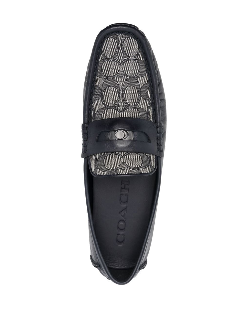 Coach Black Patterned Loafers COACH Women main image 2