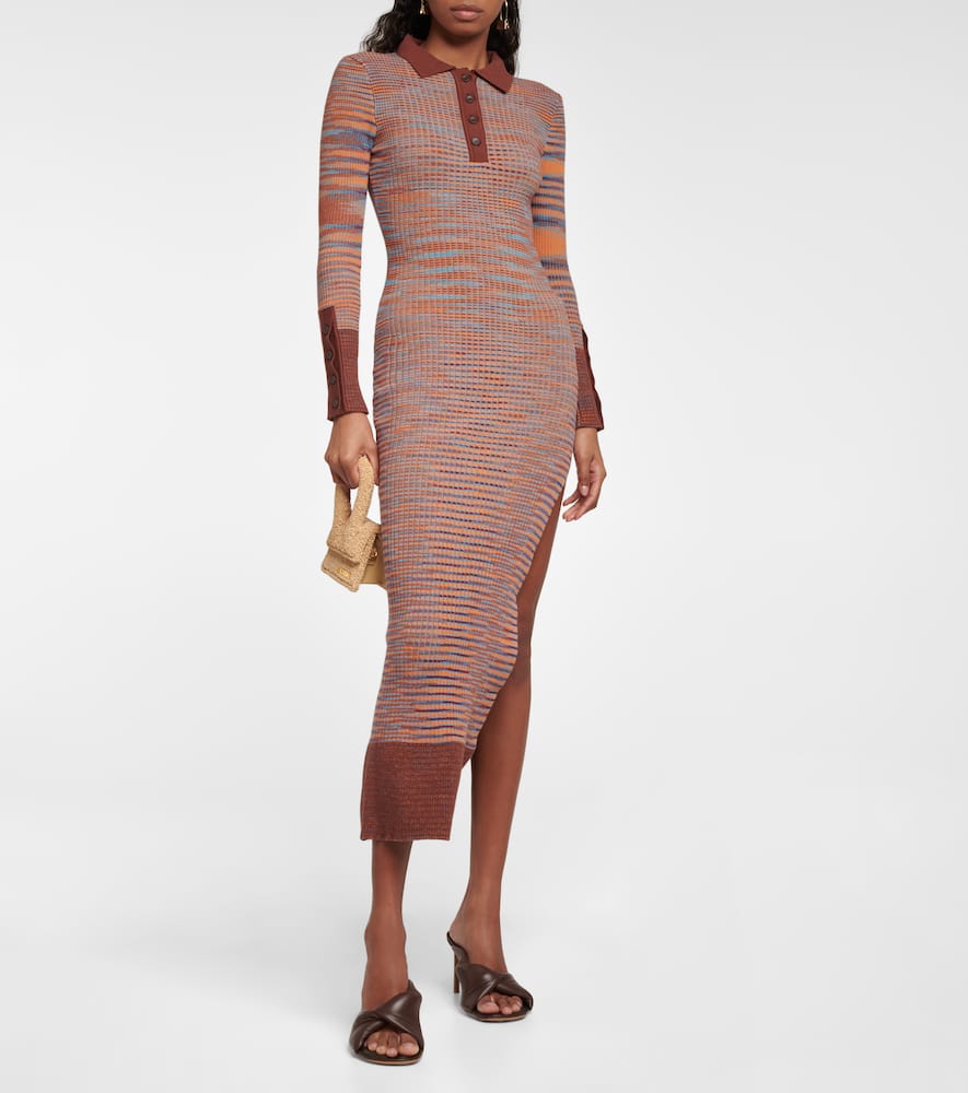 JACQUEMUS Jacquemus La Robe Zucca Cotton-Blend Midi Dress